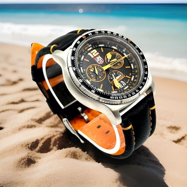 Luminox XA.9388.1 F-35 Lightning II 45mm Leather Strap with complete ...