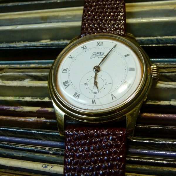 Oris 17 jewel men's wristwatch, wind up, swiss, 7427-40, subdial un-used | WatchCharts Marketplace