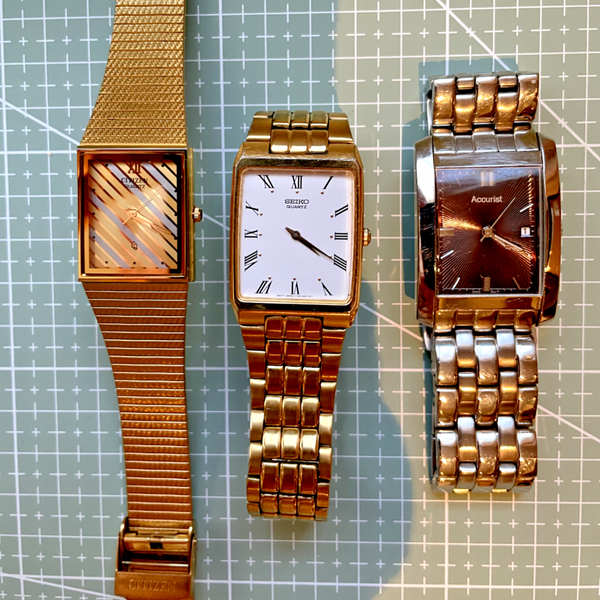 1 Citizen, 1 Seiko and 1 Accurist quartz watches used, new batteries ...