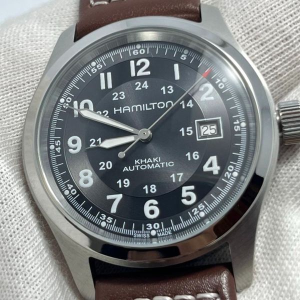 Hamilton Khaki Field MOD Black Dial Automatic Men's Watch | WatchCharts ...