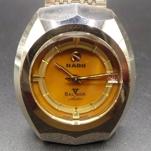 RADO 'BALBOA V ASTER' Swiss Automatic Mens Gold Plated Watch c.1960/70s ...
