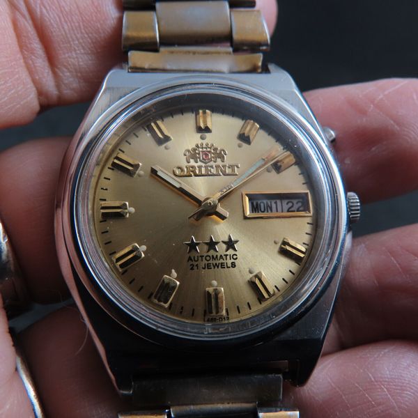 Japan Orient Three Star Oyster Daydate Automatic Men Watch ...