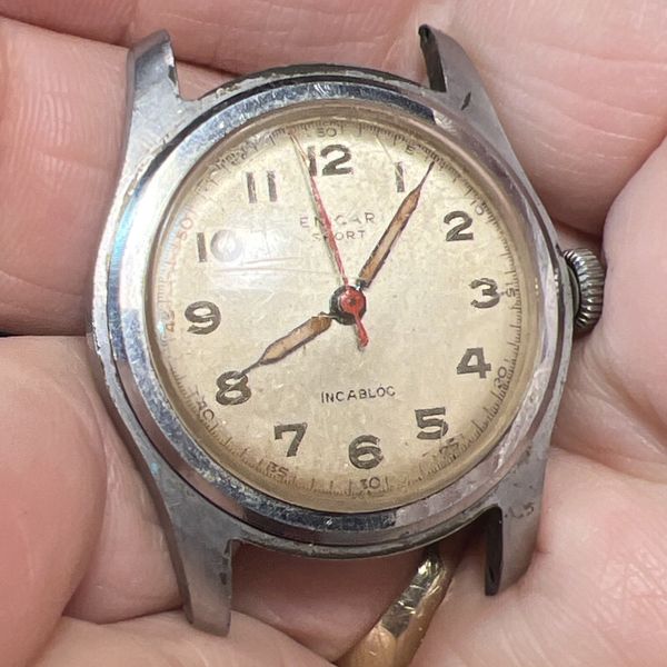 Vintage ENICAR sport WATCH - SWISS - MILITARY TYPE non running for ...