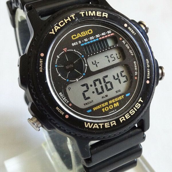 1989 Vintage Casio Yacht Timer Watch TRW-30 862 Japan TRW30 ...
