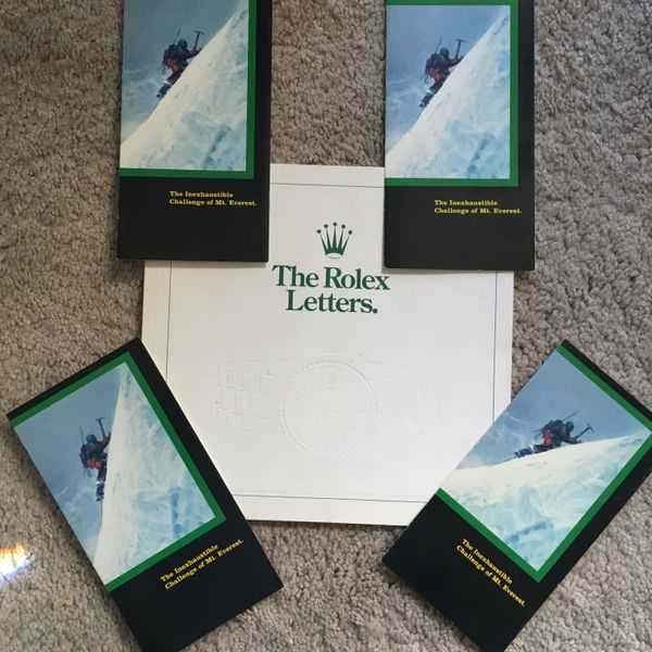 For sale very rare Rolex letters and Rolex Everest Challenge | WatchCharts