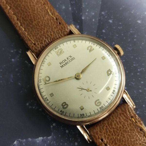 Fantastic Rolex Marconi Watch! Mirrored Numbers.. 35mm | WatchCharts ...