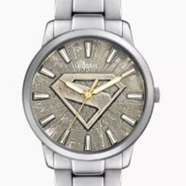 Superman x Fossil Wrist Watch S-SHIELD LE1207SET 42mm Limited Edition ...
