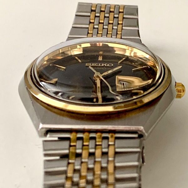 Vintage Seiko SQ Quartz watch 8123-7049 day-date textured dial | WatchCharts Marketplace