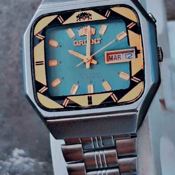 Vintage Orient Automatic Watch 21 Jewels Green Dial From Japan ...