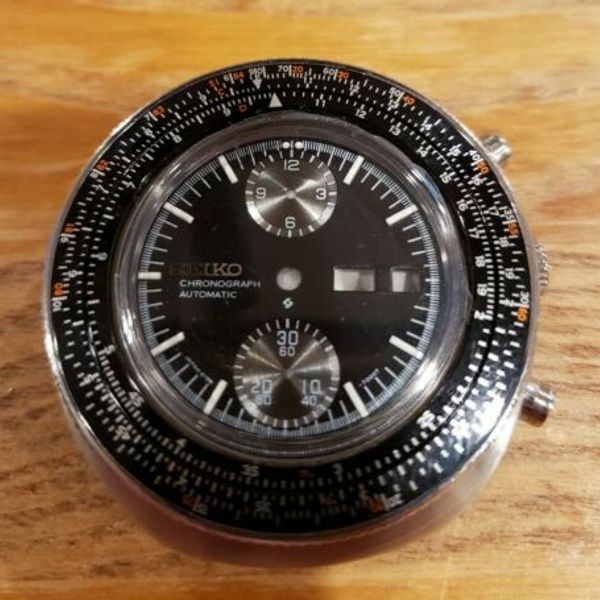 RARE SEIKO Calculator Slide Rule Chronograph 6138-7000 CASE, DIAL AND ...