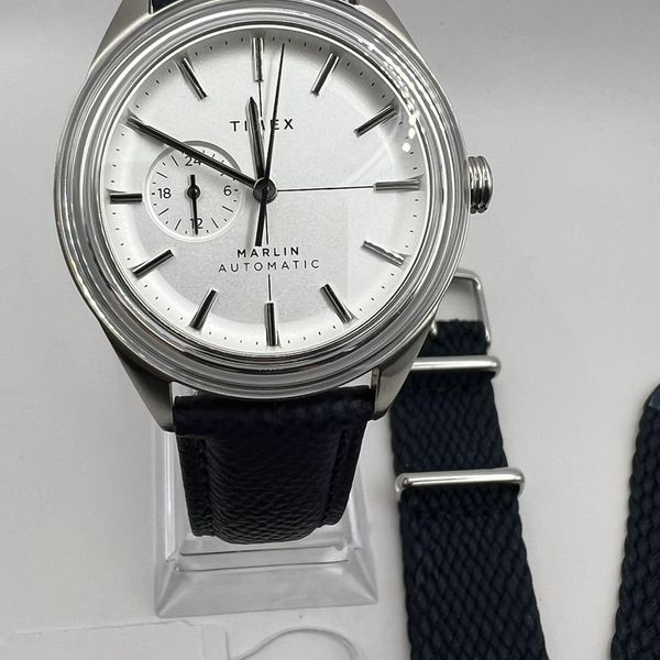 Timex Marlin Jet Automatic 38mm Silver Dial TW2V72300 Box & Extra ...