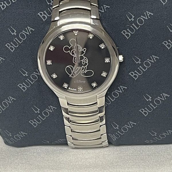 Menâ s Bulova Mickey Mouse Diamond Accents Watch | WatchCharts Marketplace