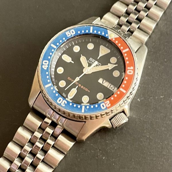 [WTS] Seiko Skx015 resto-mod, new NH36 movement, faded Pepsi bezel ...