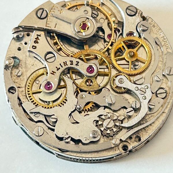 Vintage Original ZENITH Chronograph Movement Caliber 146 HP. Working ...