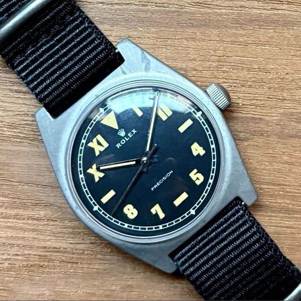 ROLEX Military Vintage Watch Vietnam War Hand-Rolled tested ...