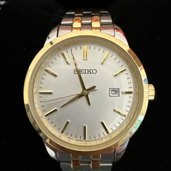 Seiko Women's Watch SUR410 Essentials Quartz Date Two Tone Steel 30mm ...