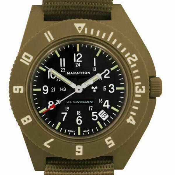 Pilot Watch Marathon Navigator w/ Date SWISS MADE H3, Desert Tan, NEW ...
