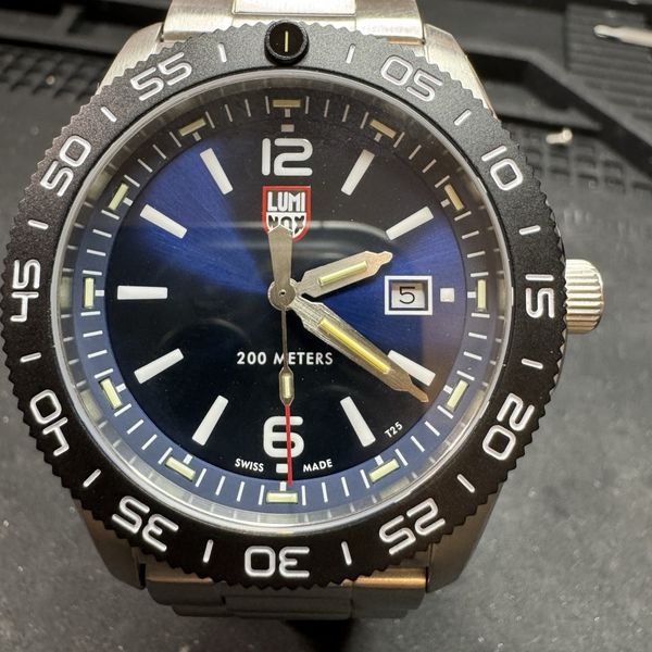 Luminox Pacific Diver Stainless Steel Bracelet 44mm Blue Dial ...