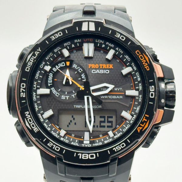 CASIO Pro Trek PRW-6000Y-1JF Tough Solar Triple Sensor MULTIBAND 6 Men's Watch | WatchCharts ...