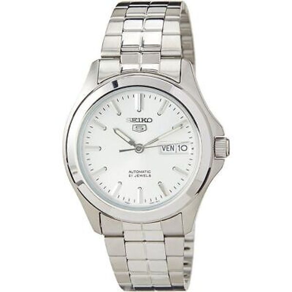 Seiko 5 Automatic 21 Jewels Day/Date Stainless Steel SNKK87K1 30M Mens ...