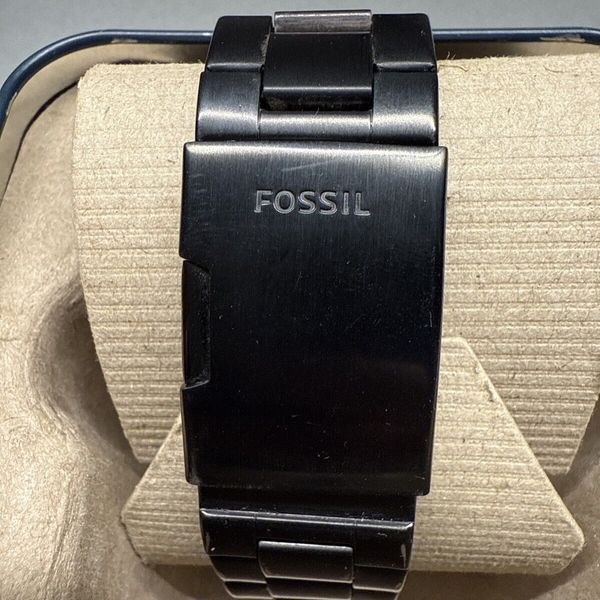 Fossil FS4552 Machine Chronograph Black Stainless Steel Watch ...