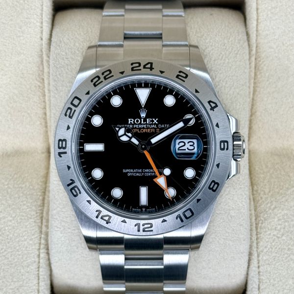 FSOT:2024 Rolex Explorer II 42mm 226570 Stainless Steel Black Dial ...