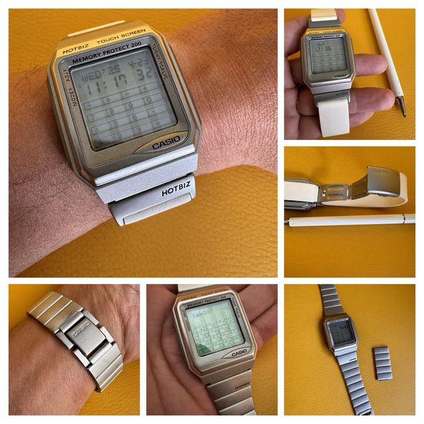 Vintage Casio Watch VDB-3020 Hotbiz Touch Module 1492 1995 ...