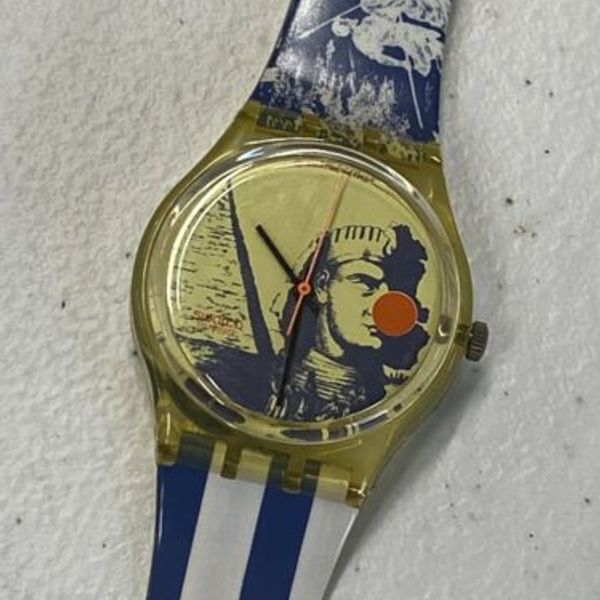 1991 Swatch Watch GK132 AMNERIS Sphinx Egypt Piramid Swiss Made ...