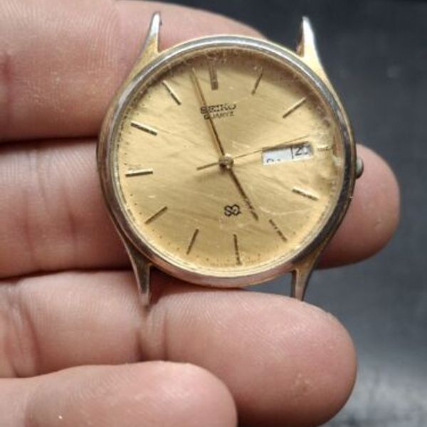 Seiko Sq Gold Tone Mens Vintage 1980s Quartz Watch | WatchCharts Marketplace