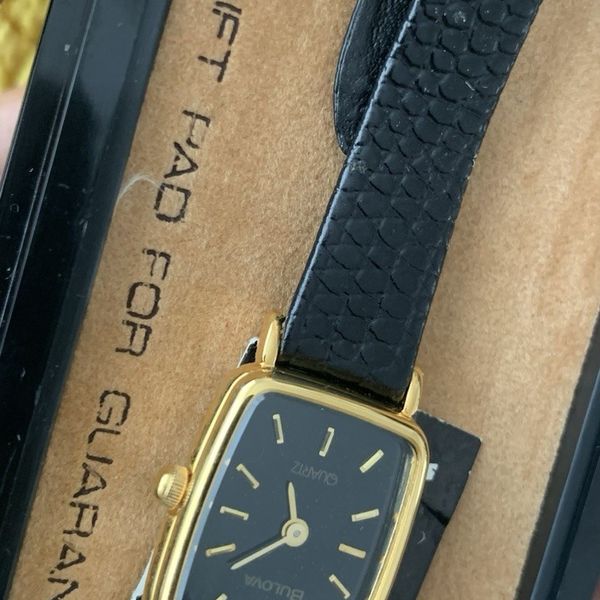 Excellent Vintage Bulova Tank Watch, Original Box And Tags ...