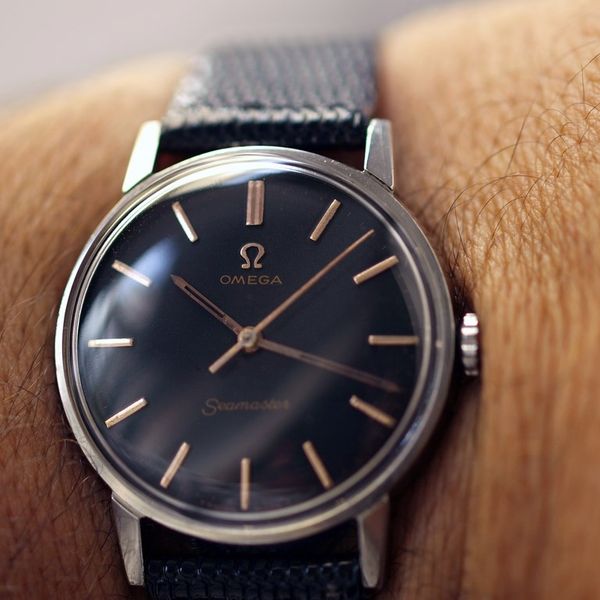 SOLD Black dial Omega Seamaster caliber 601 1965 | WatchCharts Marketplace