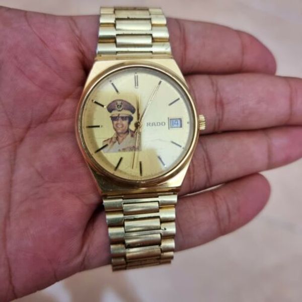 Rado Muammar al-Gaddafi Commemorate Edition 636.3250.2.8 - Men 1980 ...