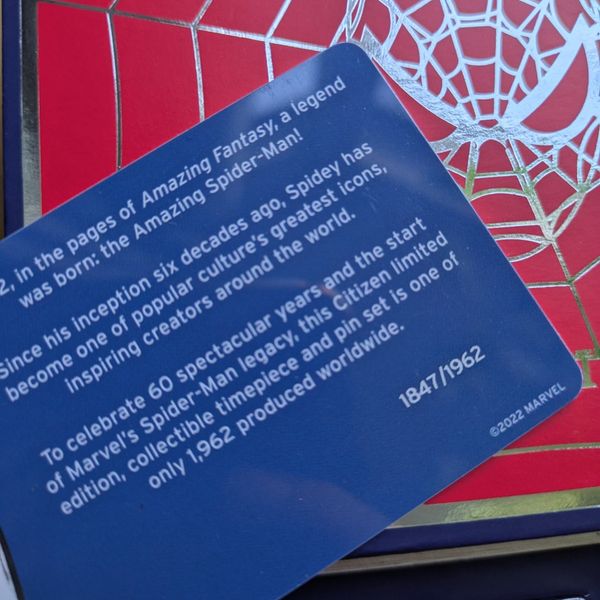 Citizen Eco-Drive Marvel Spider-Man 60th Anniversary Watch Limited ...