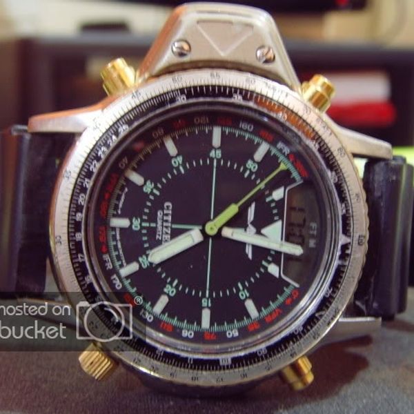 F.S. Citizen Promaster Sliderule Aerochron Ana-Digi Caliber C046 ...
