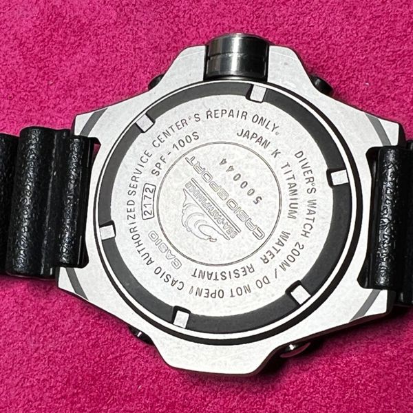 Casio Titanium Log Memory Twin Sensor Dive Watch, Model 2172 from Japan ...