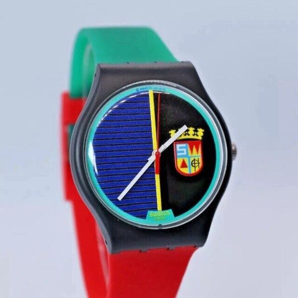 Limited Edition SIR SWATCH Watch 1986 GB111 Revival Reloaded SUOB169 ...