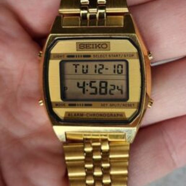 NEW BATTERY! Seiko 1986 Digital Watch A904-5199 A2 Gold Men's VINTAGE Wristwatch | WatchCharts ...
