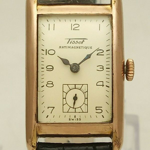Vintage TISSOT TANK ART DECO Ref. 8424-1 Hand Winding Cal 17.5-1 SWISS ...