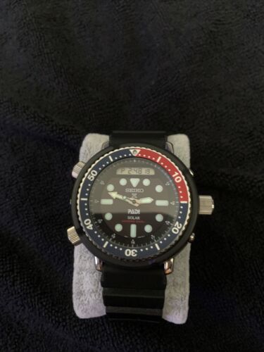 Seiko SNJ027 Arnie Prospex Men's Padi Dive Watch Tuna Solar With Extra ...