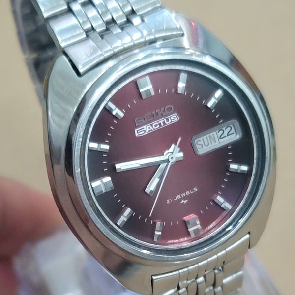 Vintage Seiko/Seiko 5 Actus 7019 21J SS Automatic Japan Mens Watch | WatchCharts Marketplace