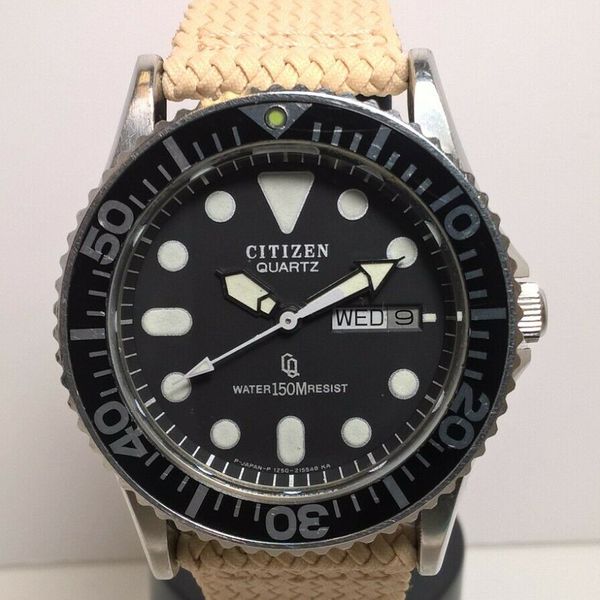 Rare Dial Vintage 80s Citizen Crystron CQ 150m 4-212452 Y Quartz Diver | WatchCharts