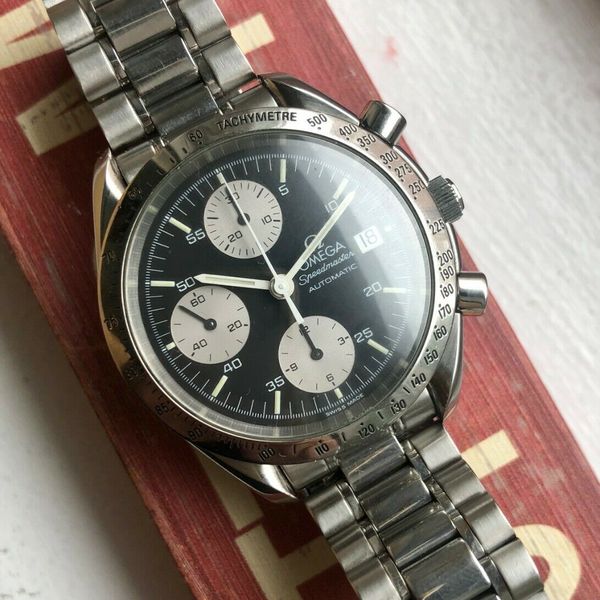 Omega Speedmaster Reduced Automatic Chronograph Panda Dial w/ Bracelet ...