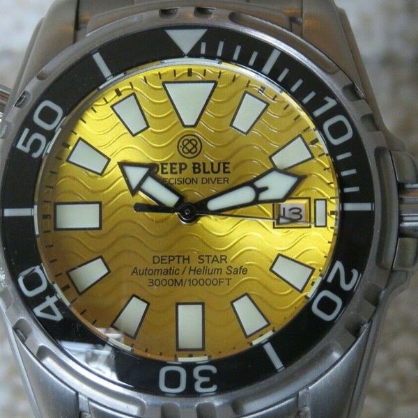 Deep Blue Precision Diver Depth Star Automatic 3000M/10000FT Diving ...