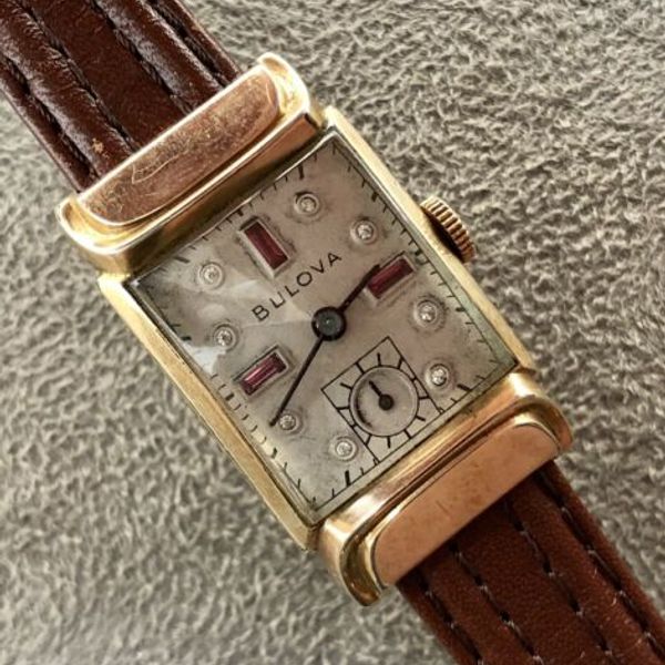1940s Bulova Men’s Watch 17j 8AE Movement - RGP Bezel - Hooded Lugs ...