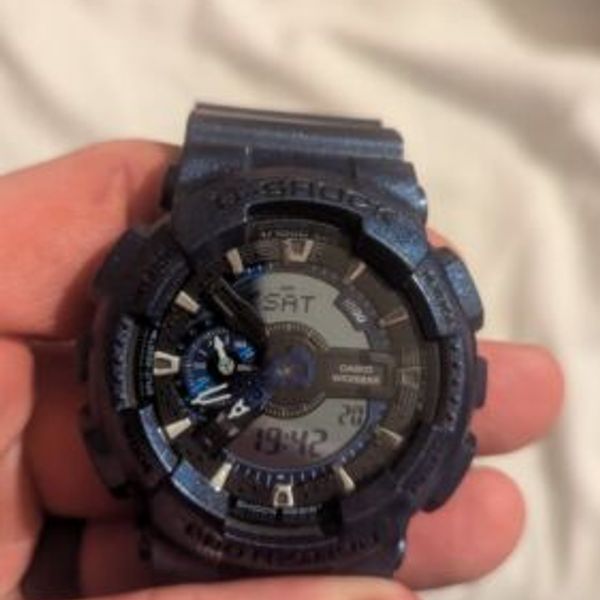 Casio G-Shock Metallic Blue. Analogue and Digital Watch | WatchCharts ...