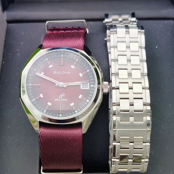 Bulova Jet Star Precisionist Maroon Dial 96B401 | WatchCharts Marketplace