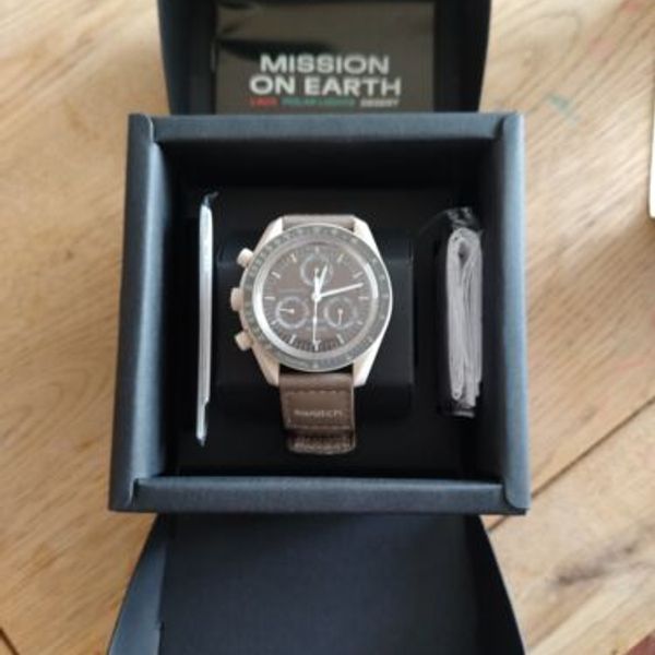 Swatch Omega Bioceramic Moon Watch - Mission On Earth Desert ...