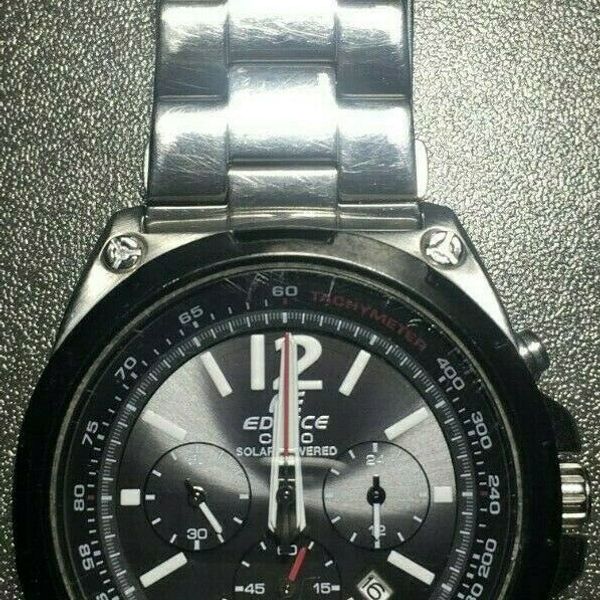 Casio Edifice Men's EFR-545 Chronograph Solar Stainless Steel Watch ...