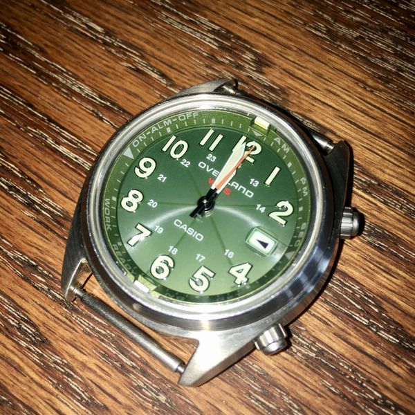 Casio Overland Wave Ceptor Tough Solar Alarm LED Light 3271 OVW-100BJ ...