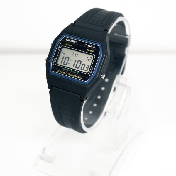 Genuine Casio F-84W-1QJH Black Digital Watch: JDM from Japan, Boxed ...